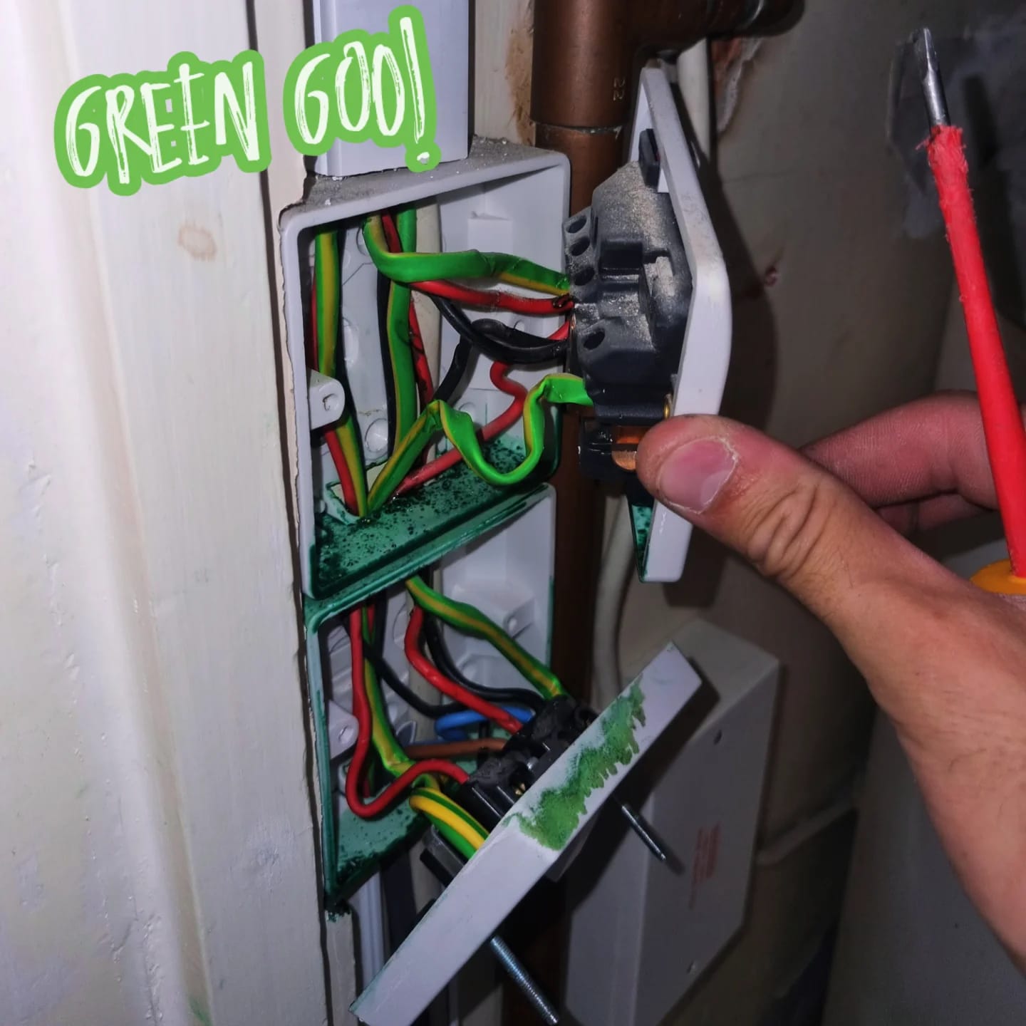 What’s That Green Goo? | Electrician in London and Kent